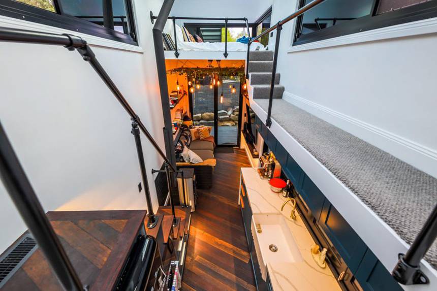 Top view of this ultra-modern tiny house – Tiny House Swoon